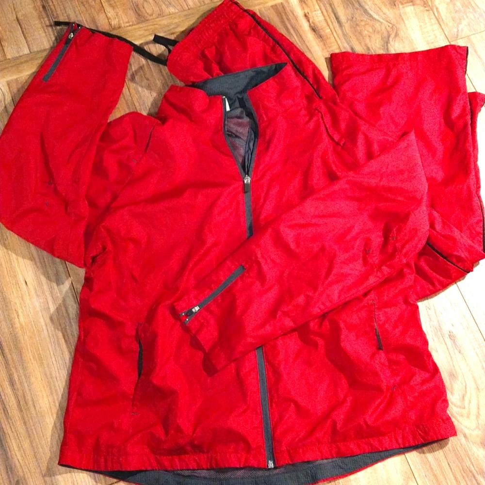 Danskin Now Ventilated Windbreaker Suit Nwot - Gem